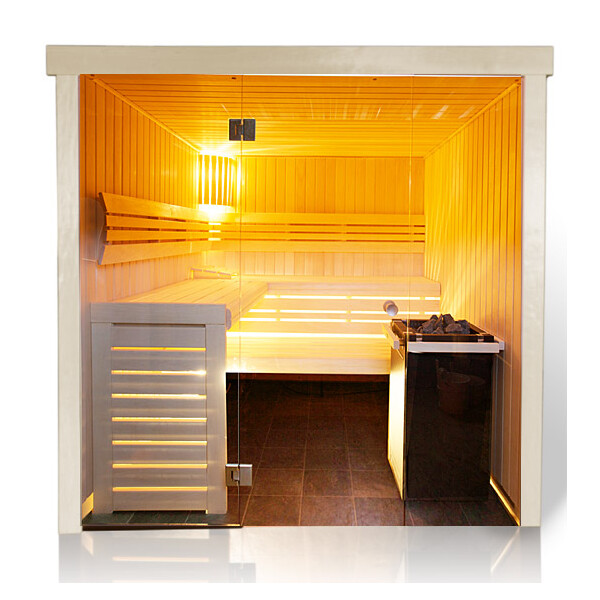 Glass front Sauna