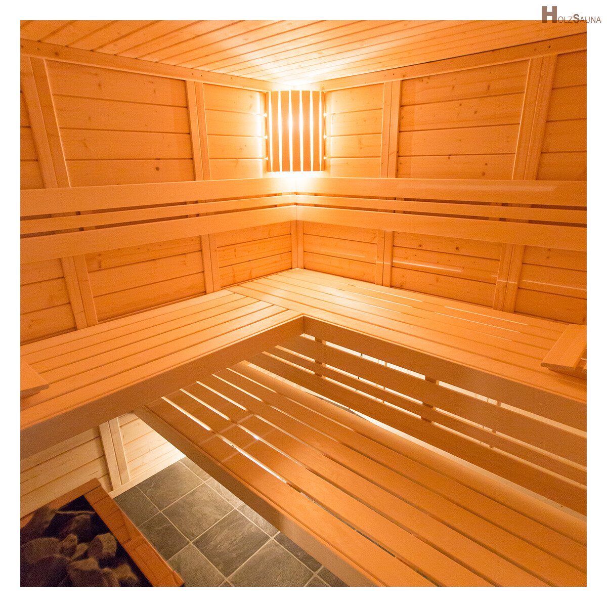Holzsauna Fichte Massiv – Kaufen Sie hochwertige Massivholzsauna, CHF 6'390,00