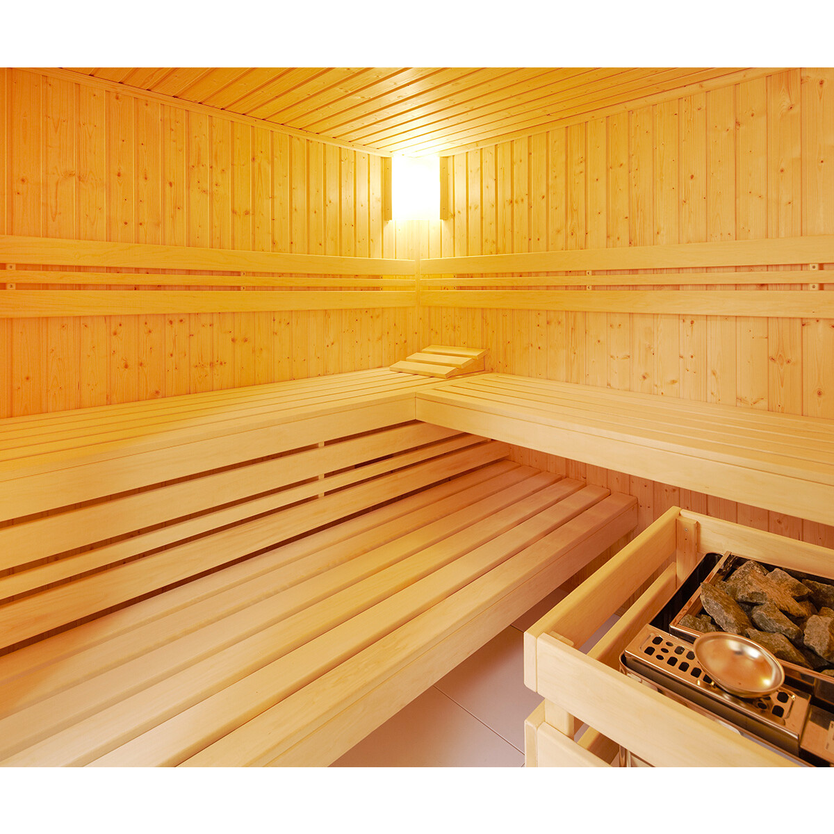 Saunahaus Bella 1 mit Pultdach und Vordach | Holzsauna.ch, CHF 25'100,00